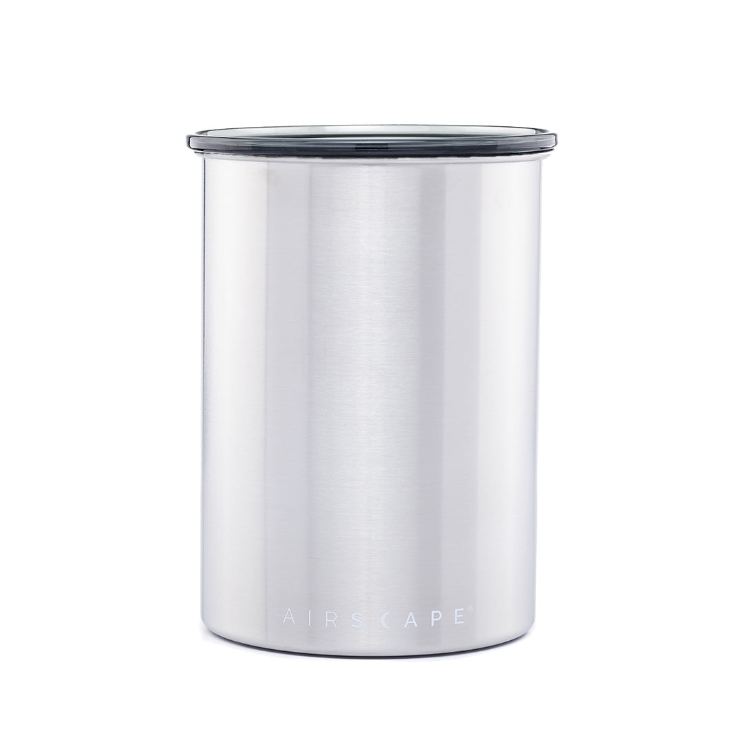 Airscape Classic Brushed Steel Coffee Storage Canister - 7 in 64 oz ...
